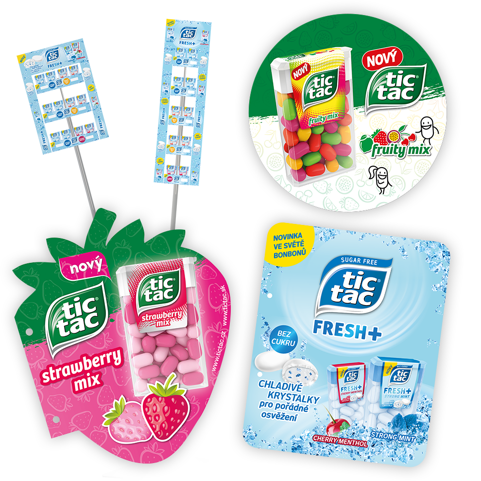 POS materiály {Tic Tac} | POP, POS, Tisk